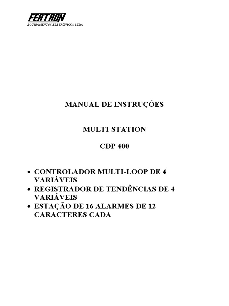 CDP 400-0 | PDF