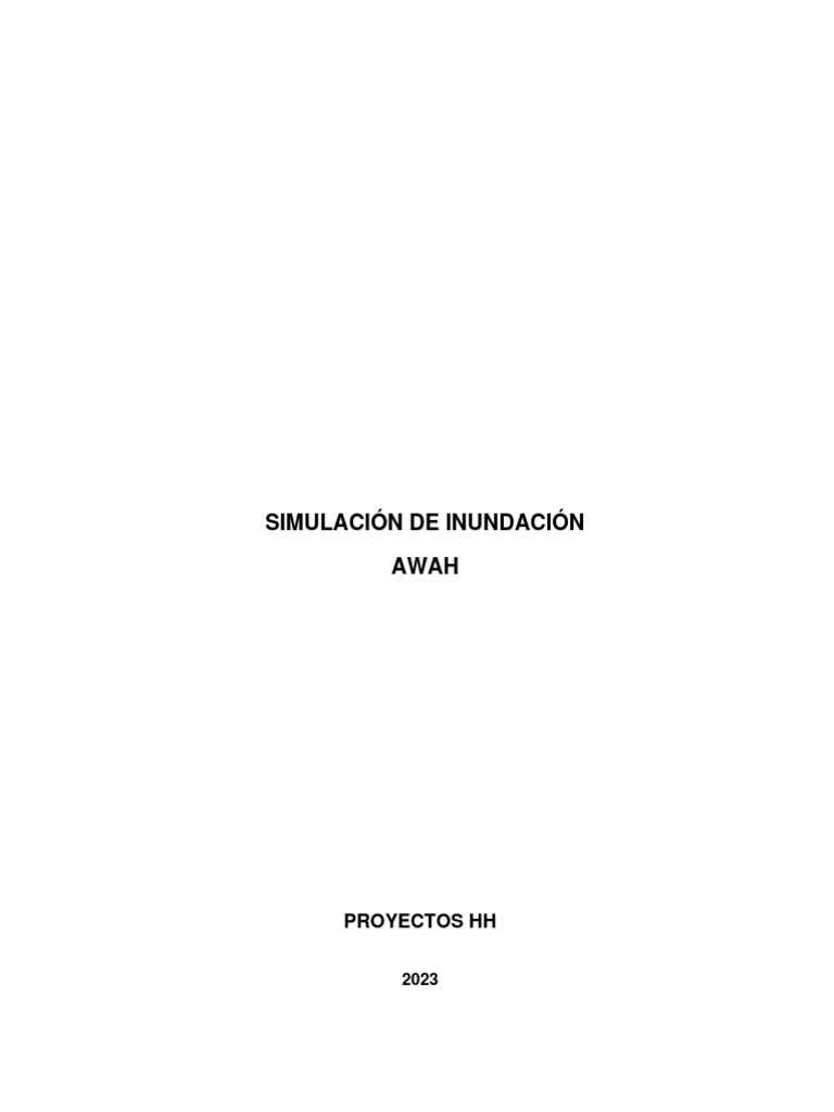 Simulacion de Inundacion AWAH | PDF | Ciclones tropicales | Inundar