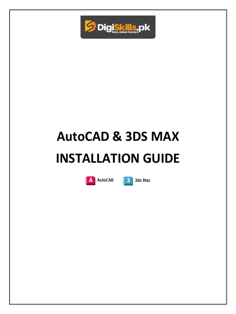 AutoCAD & 3DS MAX Edu Install Guide | PDF | Career & Growth