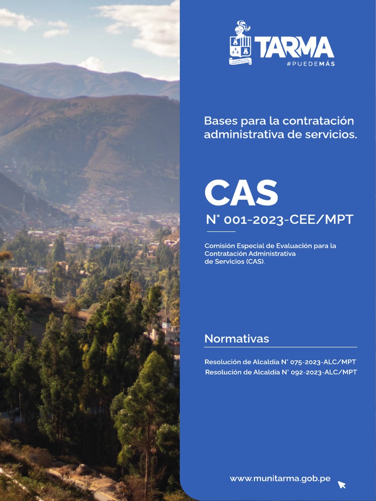 Cas - 001 2023 MPT | PDF | Gobierno local | Titulo academico