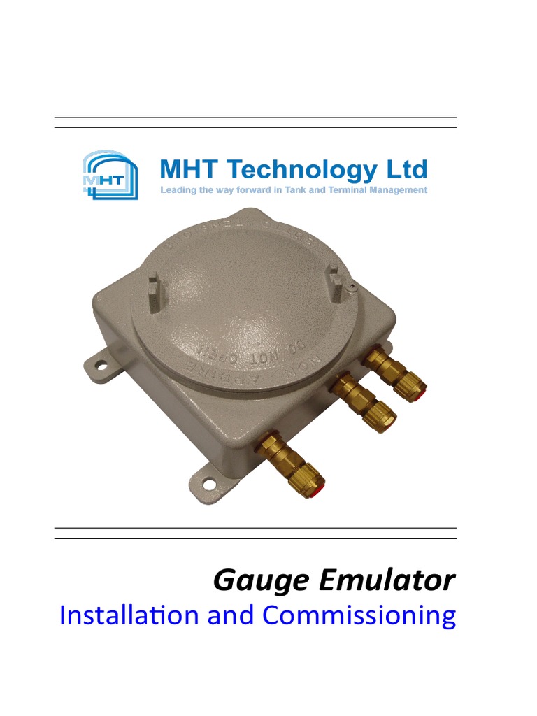 GaugeEmulator WM550 TRL2 BPM I and C Manual | PDF