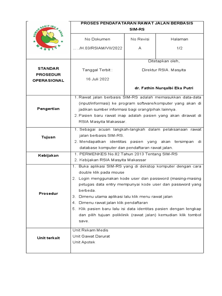 SPO SIMRS Rajal | PDF