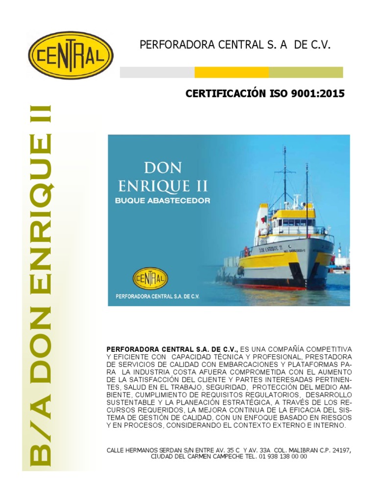 FICHA TECNICA DON ENRIQUE II | PDF