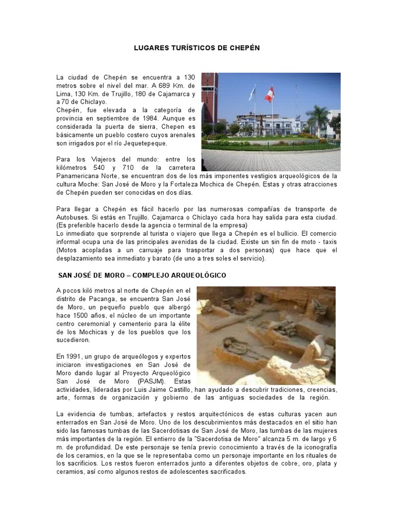 Lugares Turisticos de Chepen | PDF