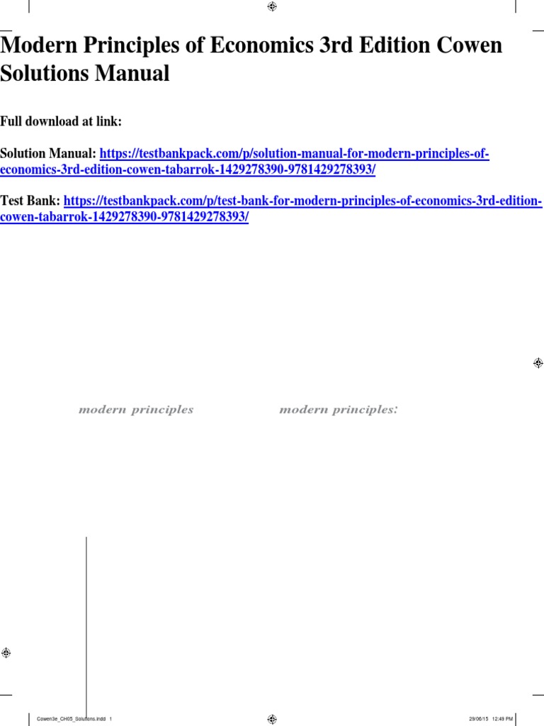 Chapter 5 Solutions: Elasticity Explained | PDF