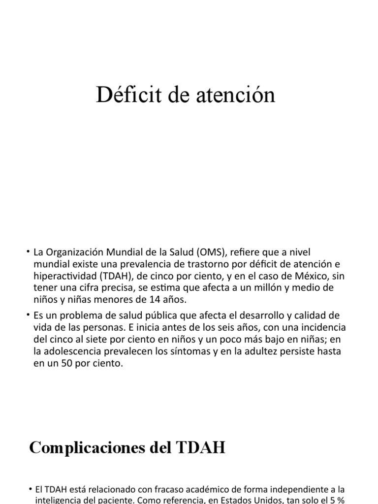 Impacto del TDAH en México y Consejos | PDF | Estilo de vida