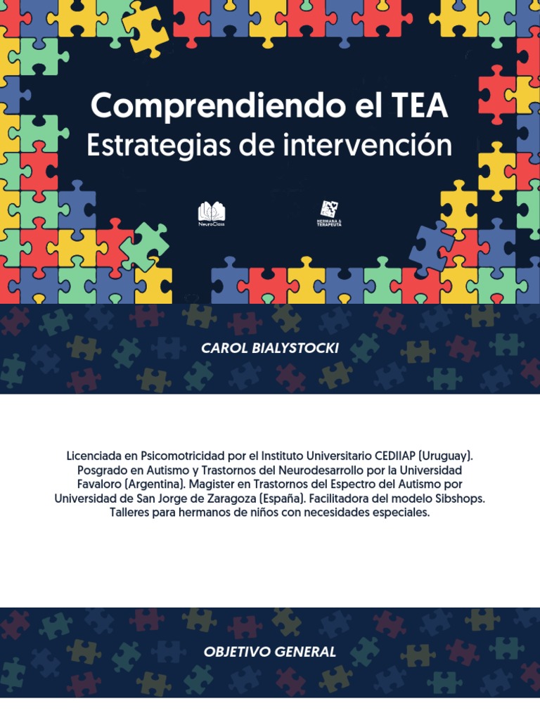 Diapositivas Curso TEA Dia 1 | PDF | Espectro autista | Síndrome de ...