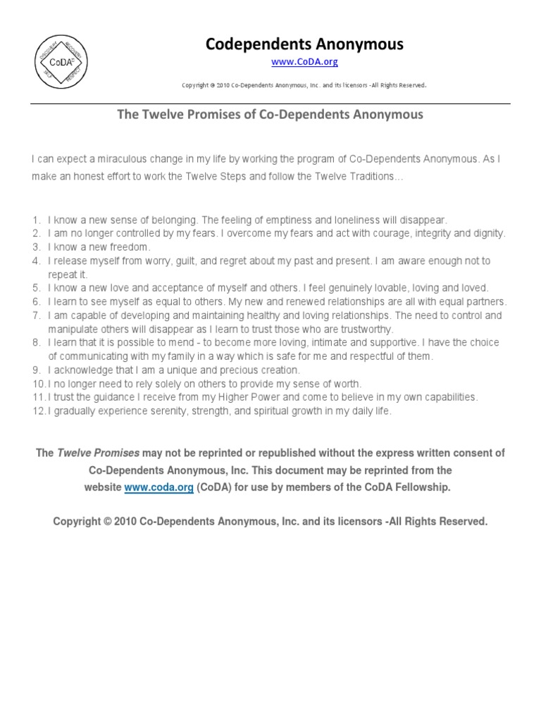 Twelve Promises | PDF