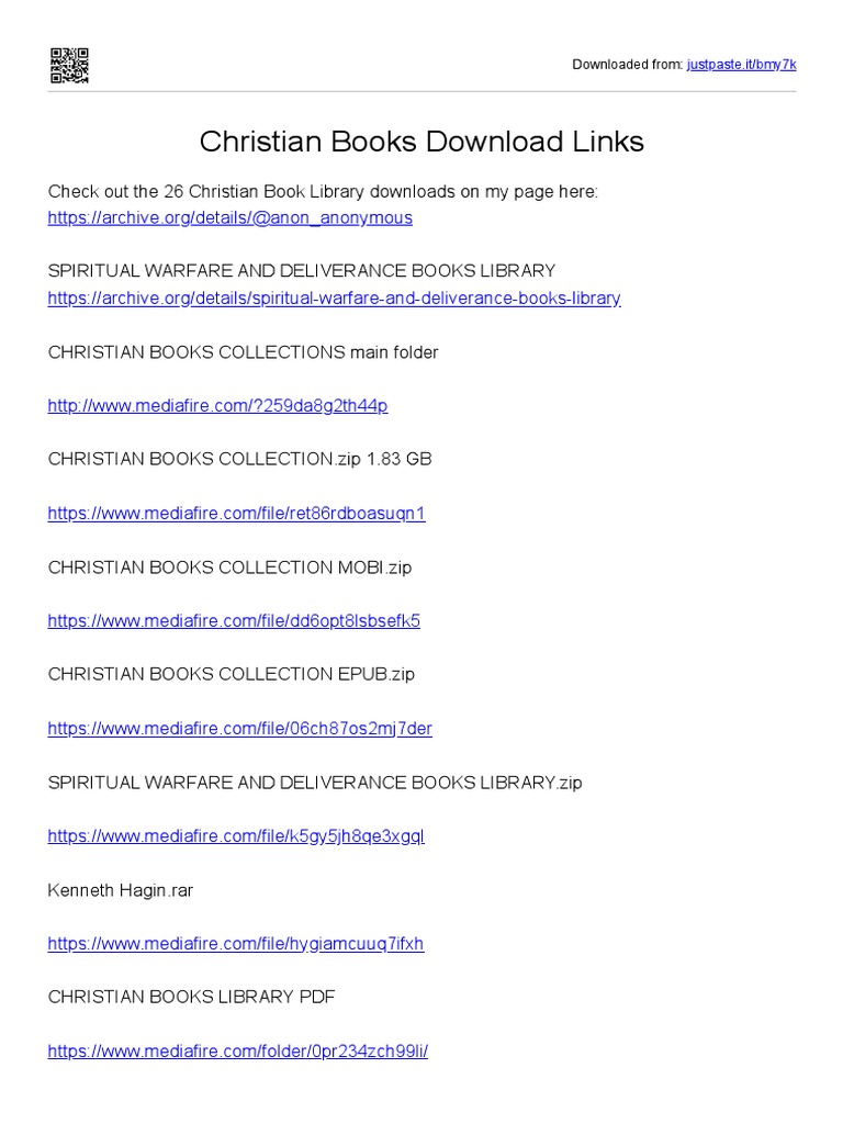 Christian Books Download Links | PDF | History | Religion & Spirituality