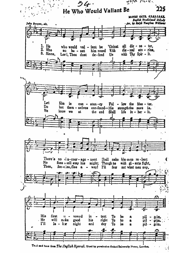 He Who Would Valiant Be | PDF