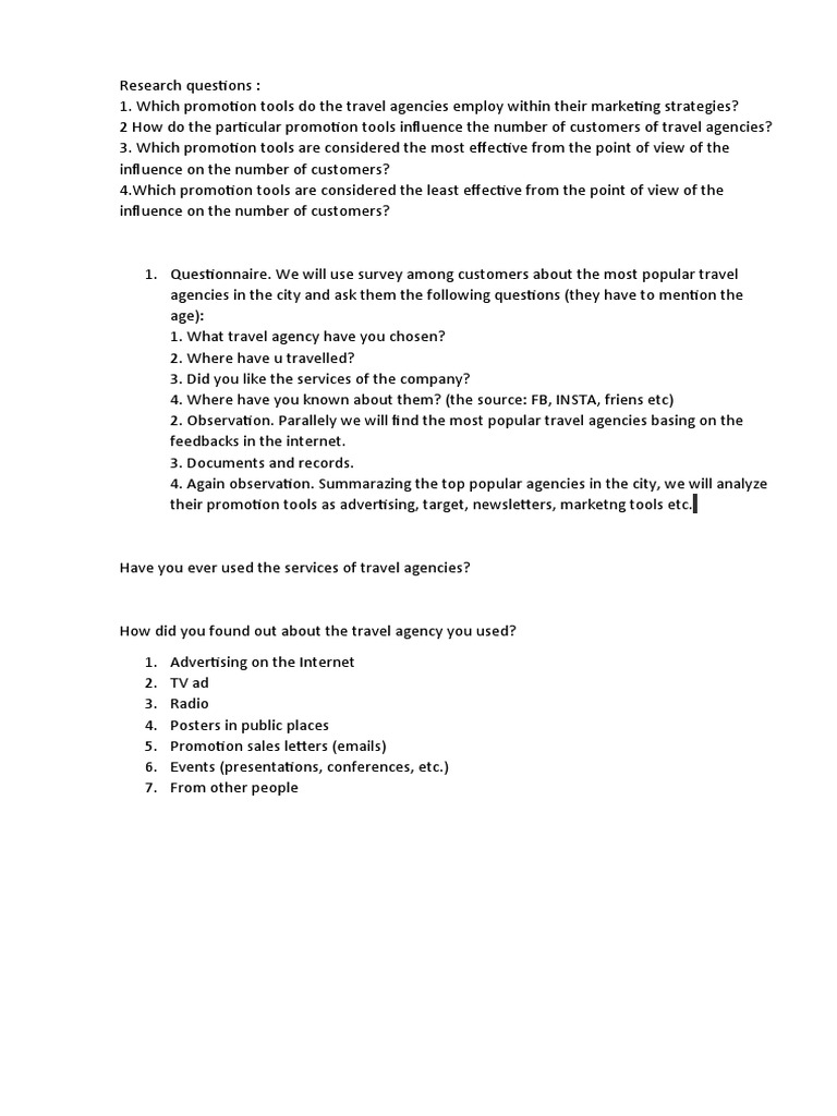 Research Questions | PDF | Career & Growth