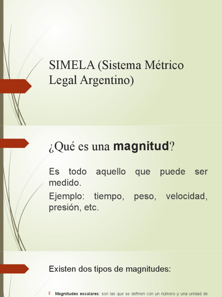 1 SIMELA (Sistema Métrico Legal Argentino) | PDF | Sistema Internacional de Unidades | Kilogramo