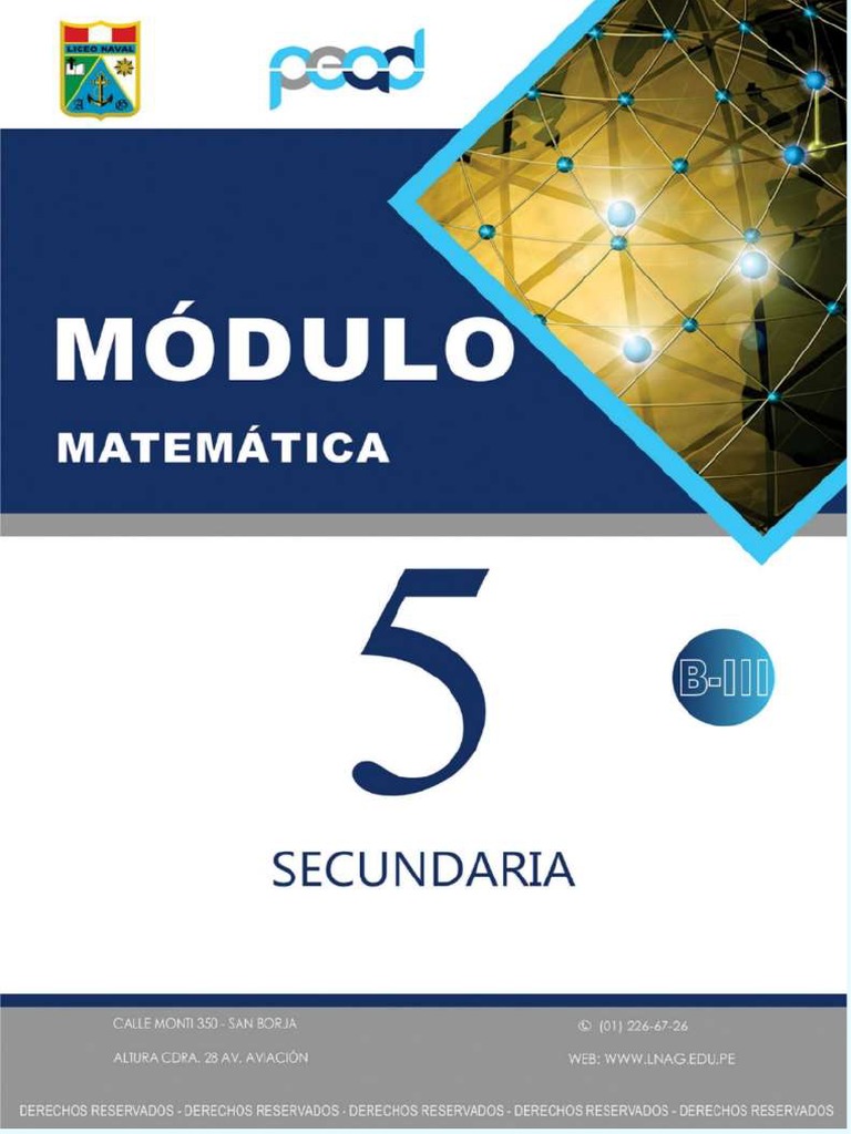 5 Modulo Mat 5sec III Bim 2022 | PDF