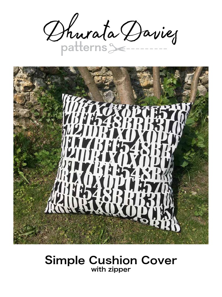 Simple Cushion Cover Tutorial | PDF | Seam (Sewing) | Clothing