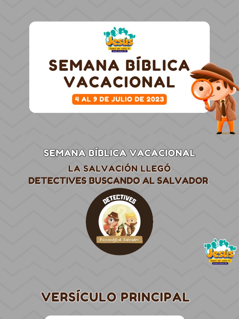 Presentación Semana Bíblica Vacacional Junio | PDF