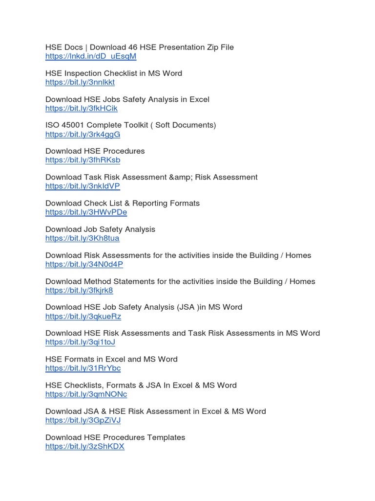 HSE Docs | PDF | Microsoft Word | Business
