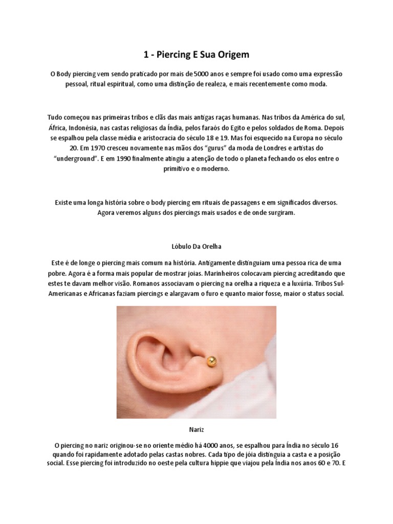 Curso Body Piercing | PDF