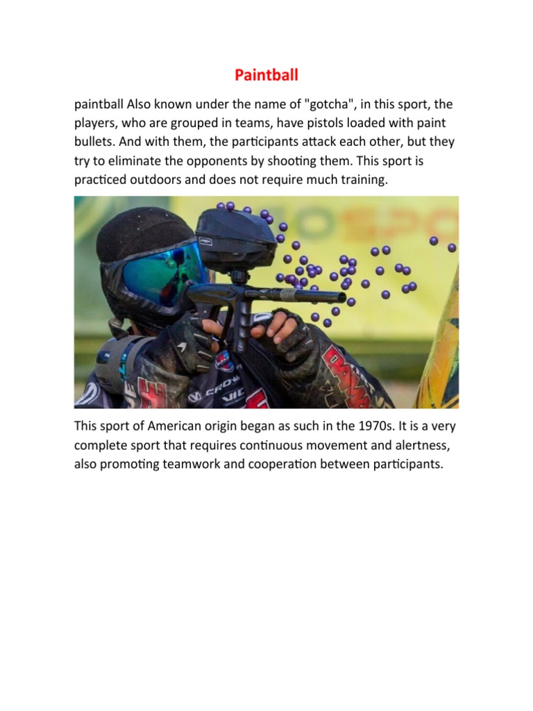 Essential Guide to Paintball Rules & Gear | PDF | Home & Garden