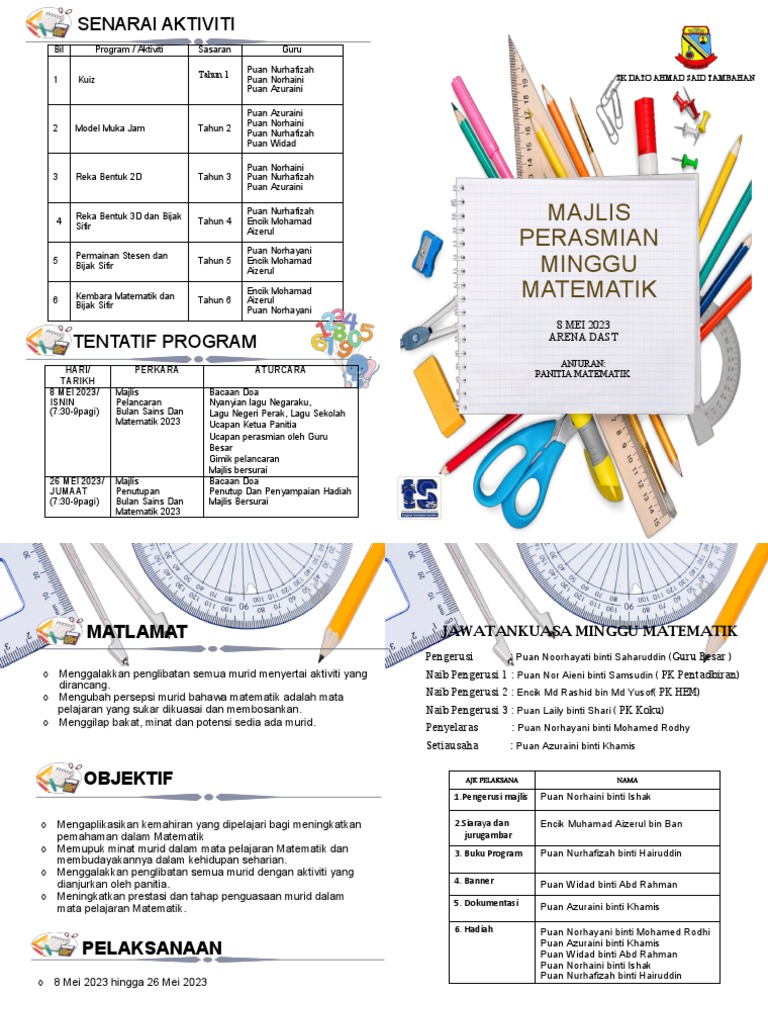 Buku Program Minggu Matematik | PDF