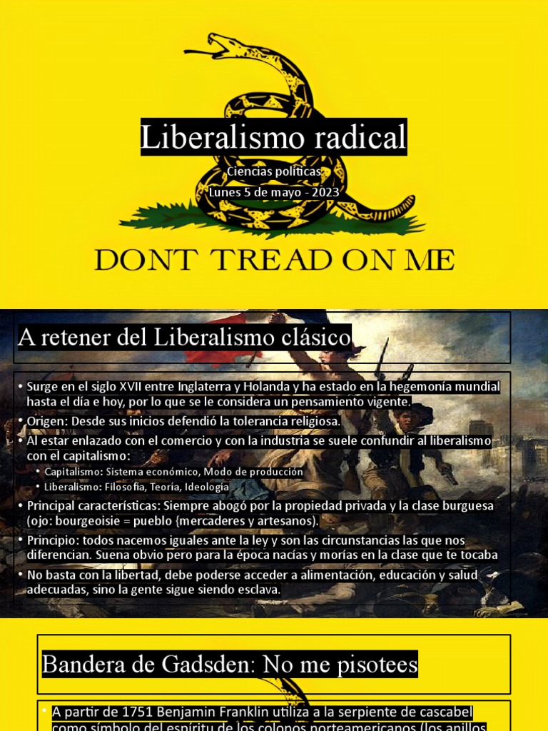 (2023) IIIÂ°-IVÂ° Dif. Cs. Pol. - Liberalismo Radical | PDF