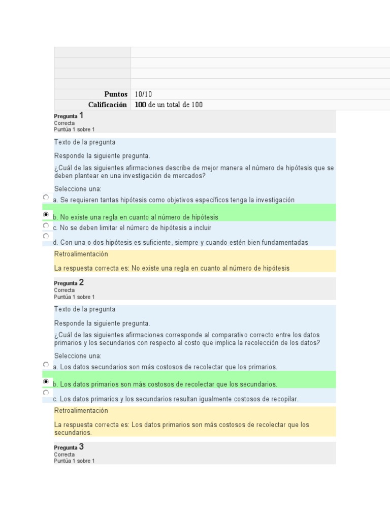 Examen Inteligencia de Mercados v2 | PDF
