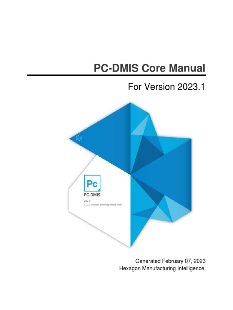 En Pcdmis 2023.1 Core Manual | PDF | Menu (Computing) | Window (Computing)