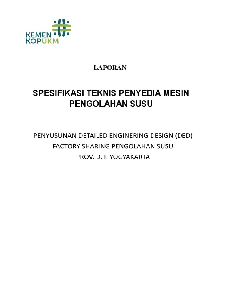 Spesifikasi Utama UHT Processing Plant 31.07.2023 REV | PDF