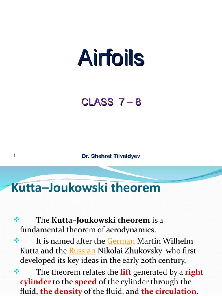 (Class 8 - 9) Airfoils | PDF
