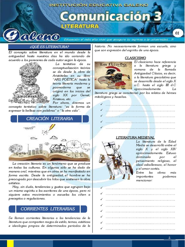 Primer Trimestre Literatura | PDF | Metro (poesía) | Rima