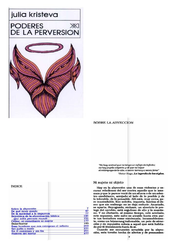 Kristeva Julia - Poderes de La Perversion | PDF