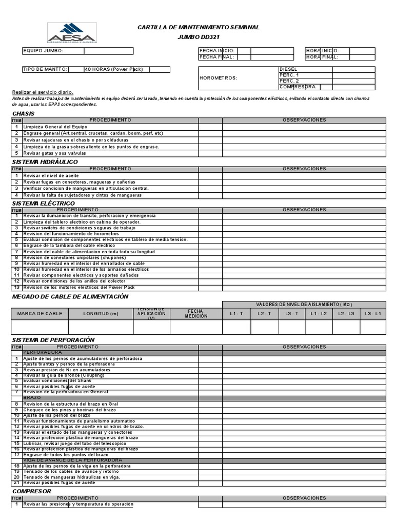 Cartilla de Mantto Power Pack DD321 | PDF | Bomba | Agua