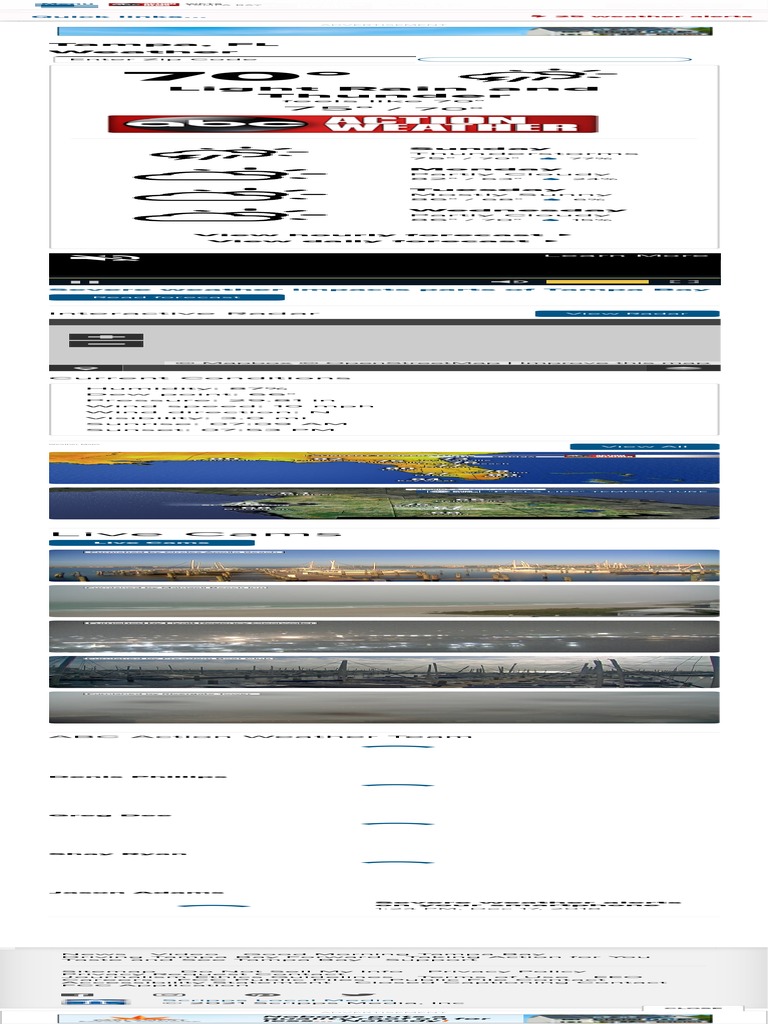 Tampa Bay Weather WFTS - TV ABC Action News | PDF