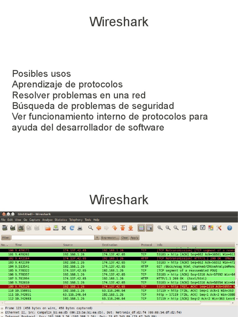 Diapositivas Wireshark | PDF