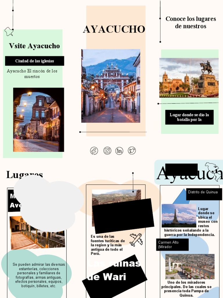 Triptico Turistico - Ayacucho | PDF