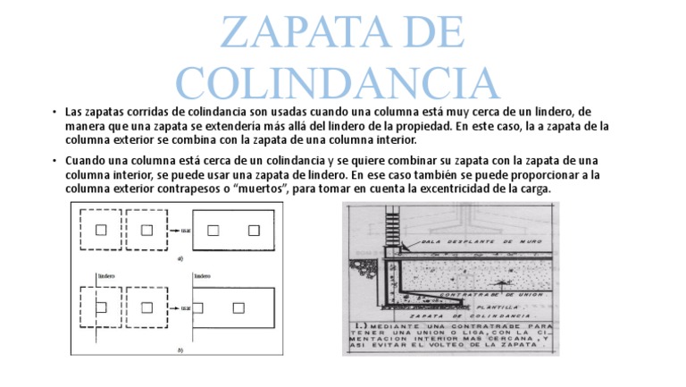 Zapatas de Colindancia en Construcción | PDF