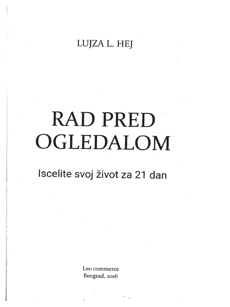Rad Pred Ogledalom | PDF