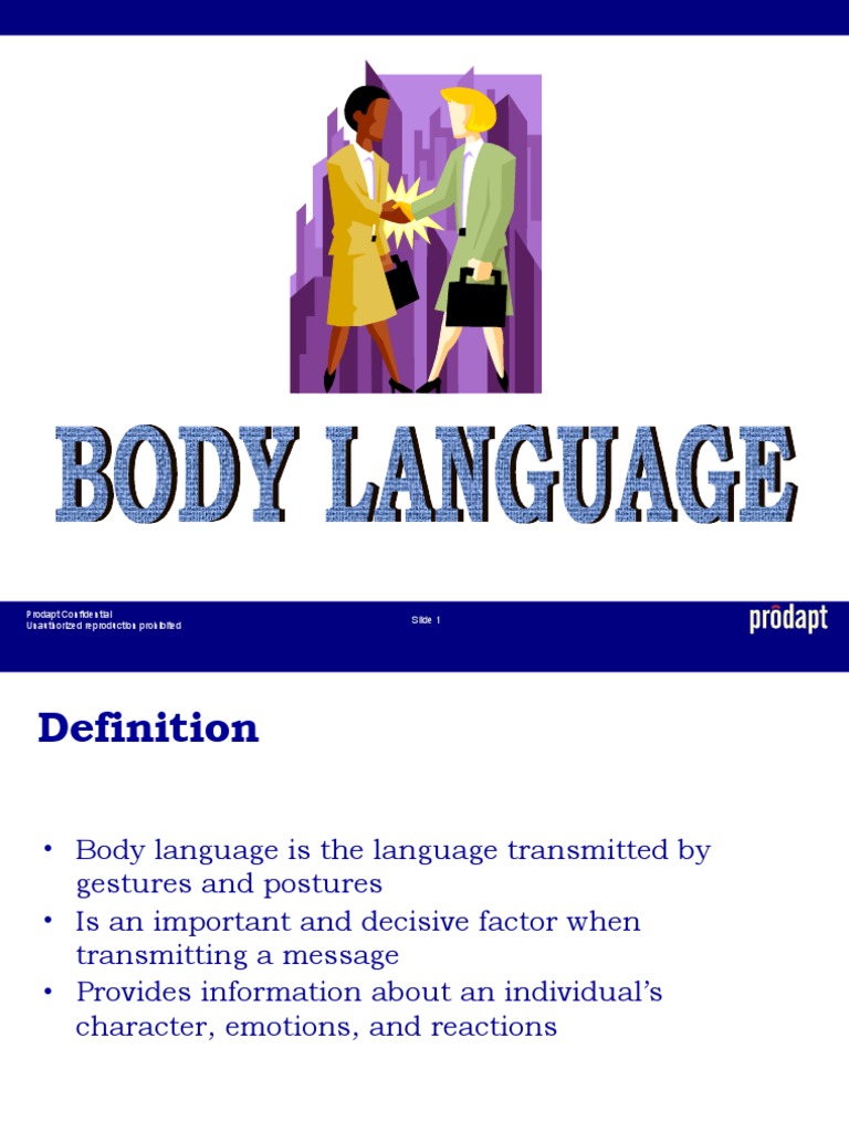 Training Body Language | PDF | Body Language | Nonverbal Communication