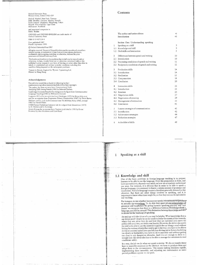 Speaking - Bygate | PDF