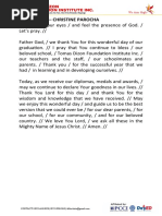 Turn Over Ceremony Message | PDF | Behavior Modification | Learning