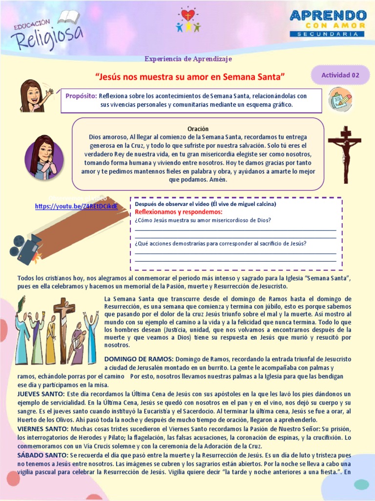 Reflexiones sobre la Semana Santa | PDF | Pascua de Resurrección | Jesús