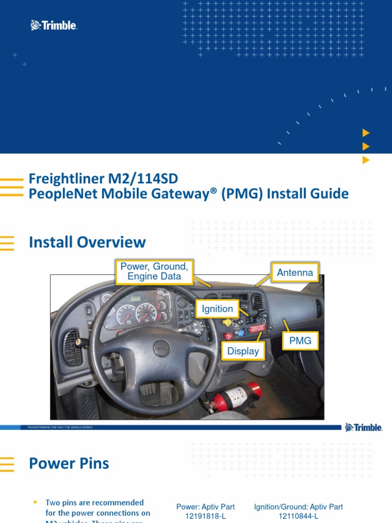 Freightliner M2 114SD PMG Install Guide | PDF | Electrical Connector ...