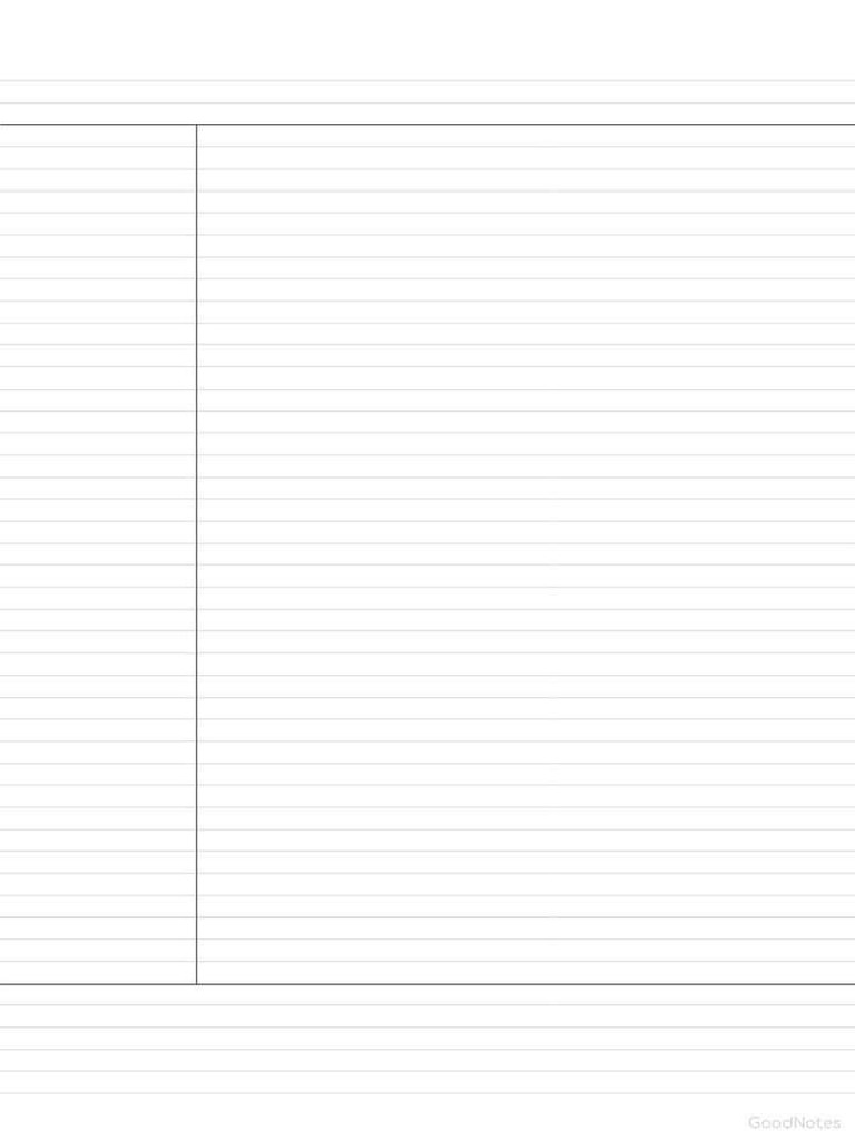 Free Cornell Notes Template - GoodNotes | PDF
