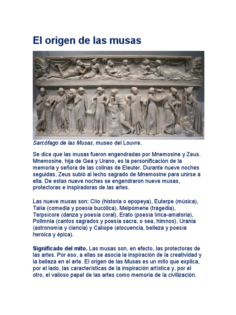 El origen de las musas | PDF