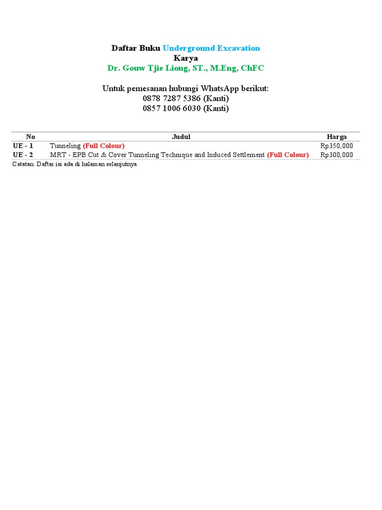 8s Buku Underground Excavation Pdf