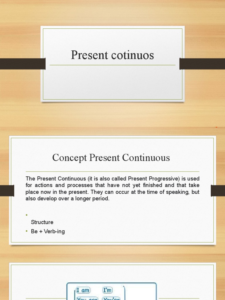 Present Continuous Explained | PDF