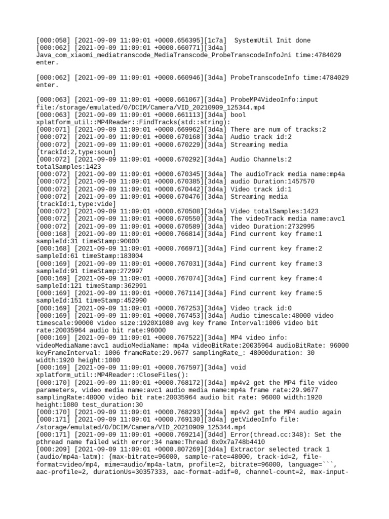 Trace | PDF | Codec | Data Compression