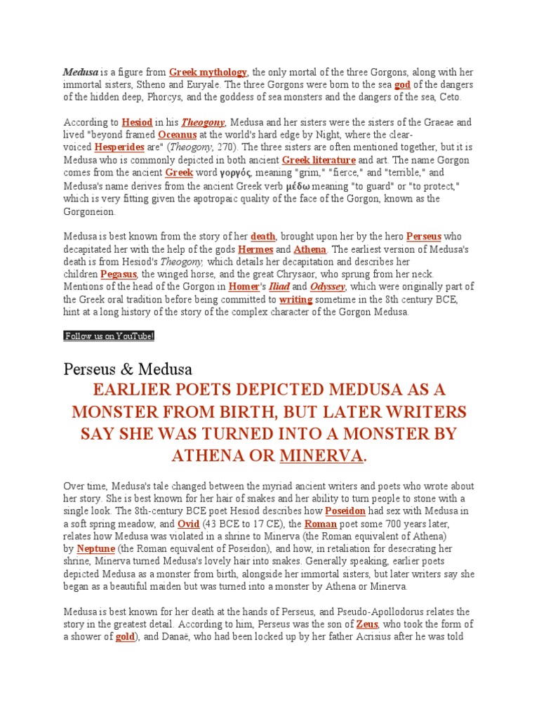 Perseus & Medusa | PDF