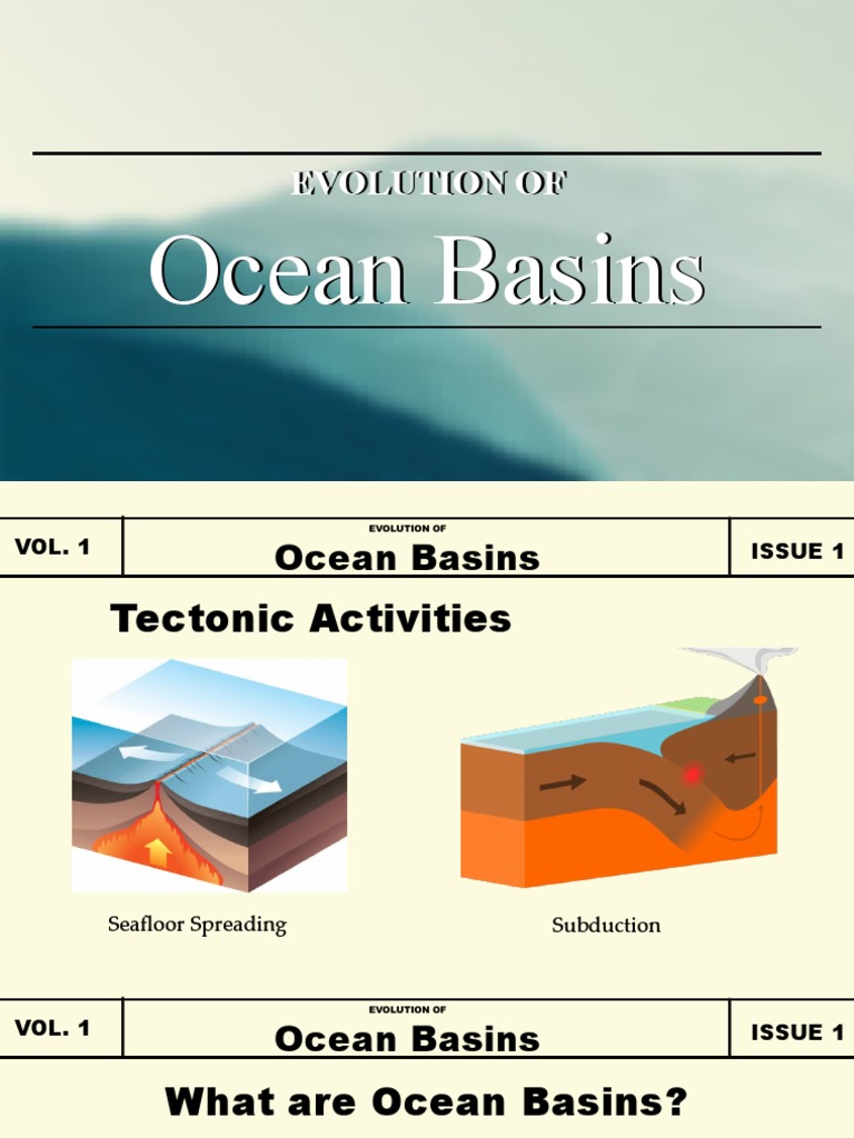 EARTH SCIENCE Evolution of Ocean Basins | PDF