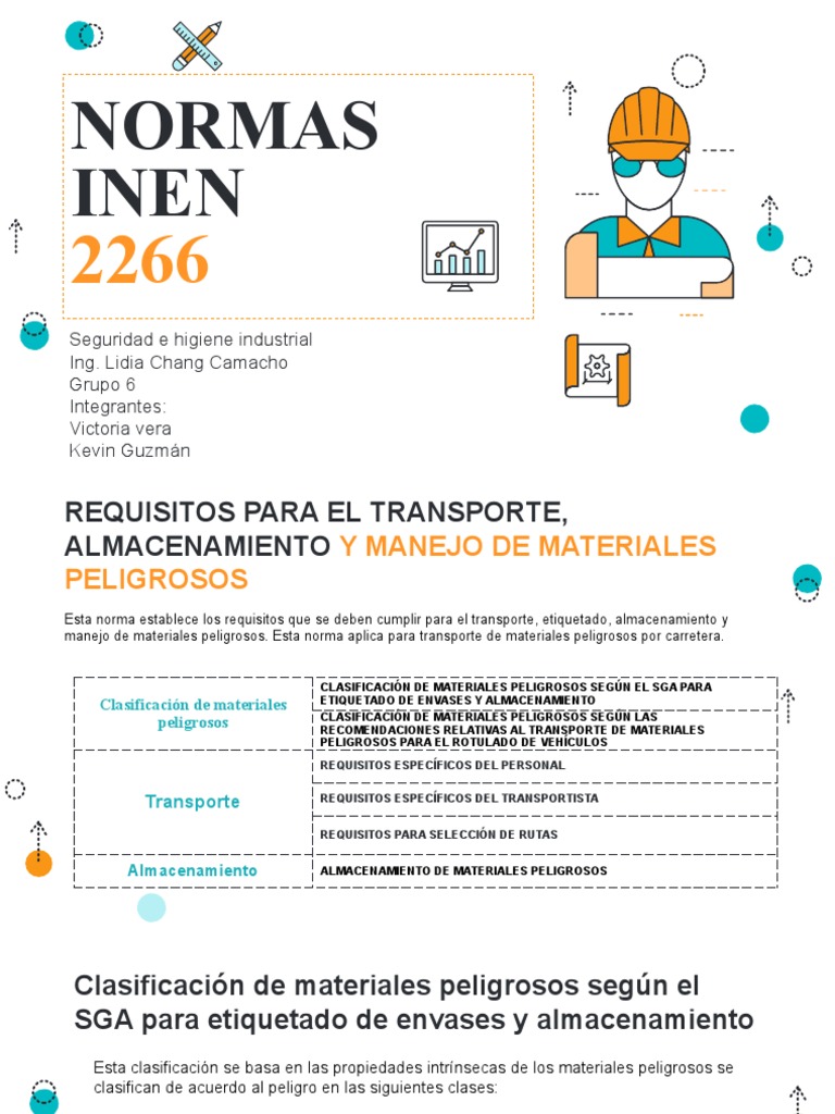 Grupo 6 Normas Inen 2266 | PDF