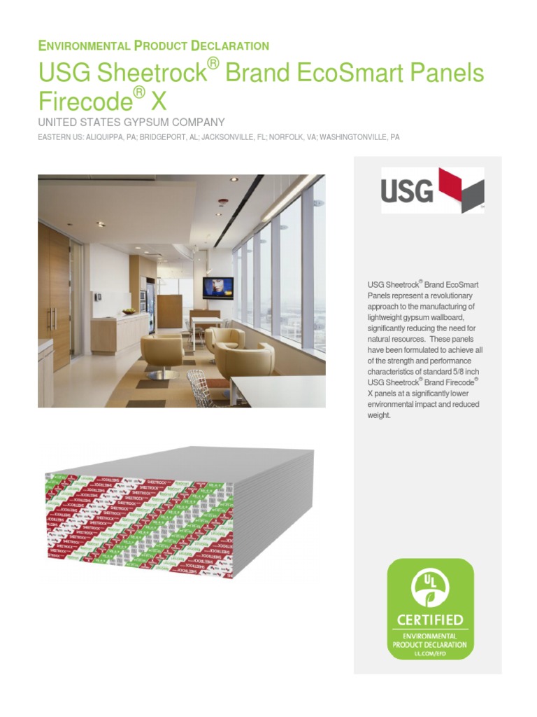 EcoSmart Firecode X Combined EPD | PDF